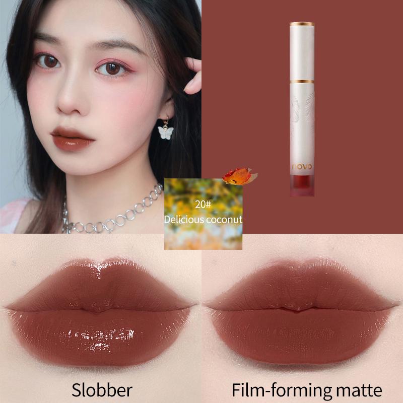 Buy Velvet Matte Lip Glaze Matte Waterproof Non-marking Long Lasting ...