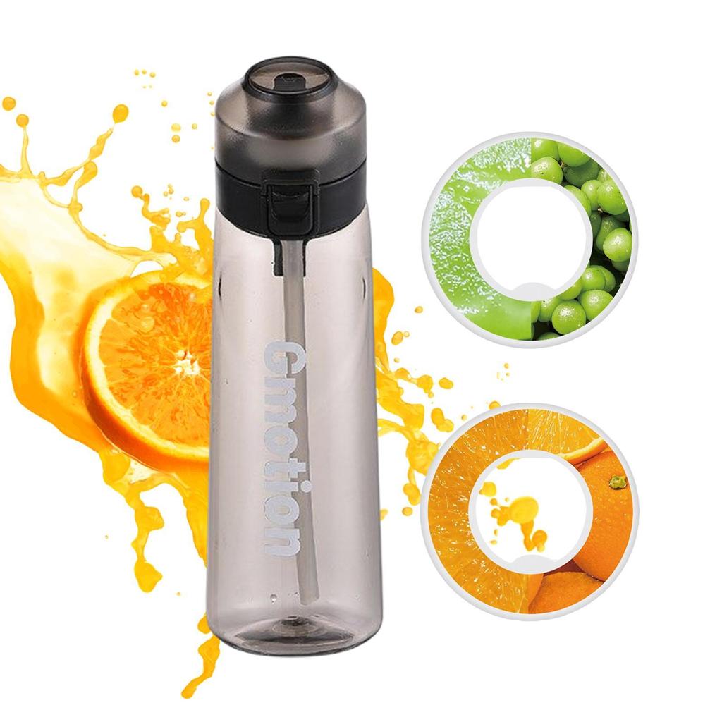 Smaksflaske 650 ml lekkasjesikker luft opp vannflaske inkluderer 2 ...