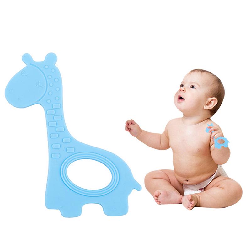 Buy Baby Infant Teethers Giraffe Teether Soft Silicone DIY Kid Giraffe ...