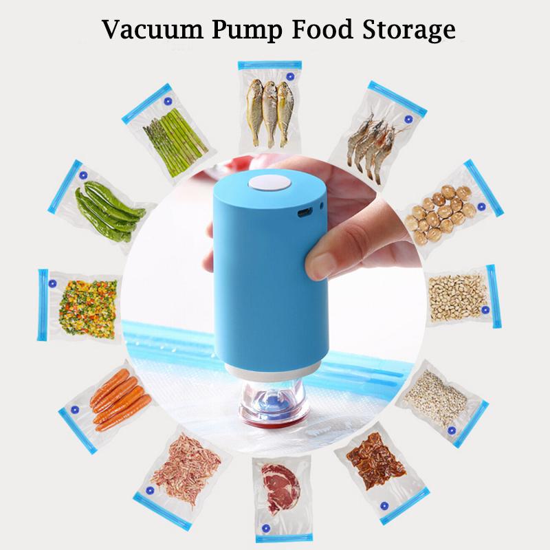 Buy USB Mini Electric Air Pump Automatic Compression Vacuum Pump Food ...