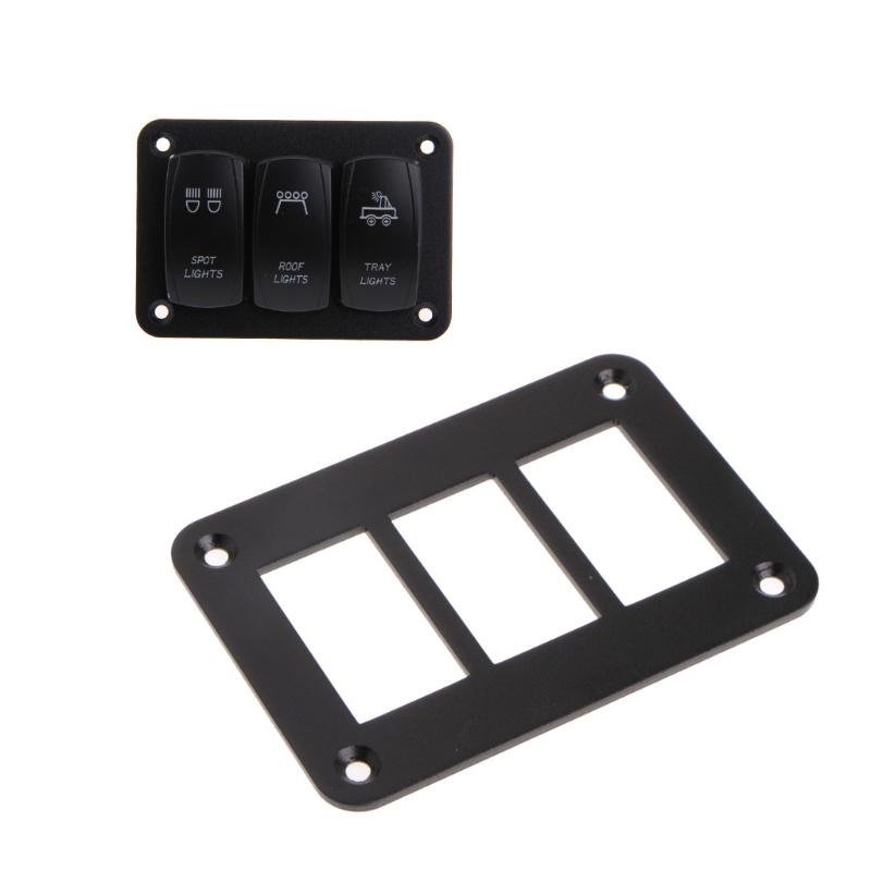 3 Gang ARB/Carling Switch Dash Panel Housing Plate Mount Holder Fixing ...