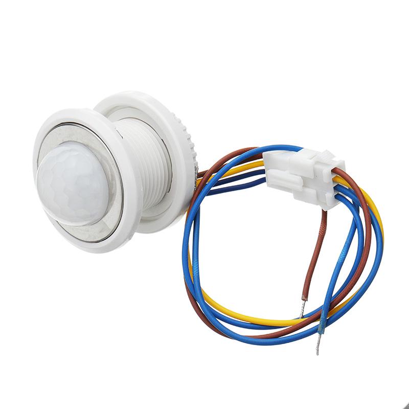 Buy AC85-265V PIR Infrared Motion Sensor Time Delay Adjustable Switch ...