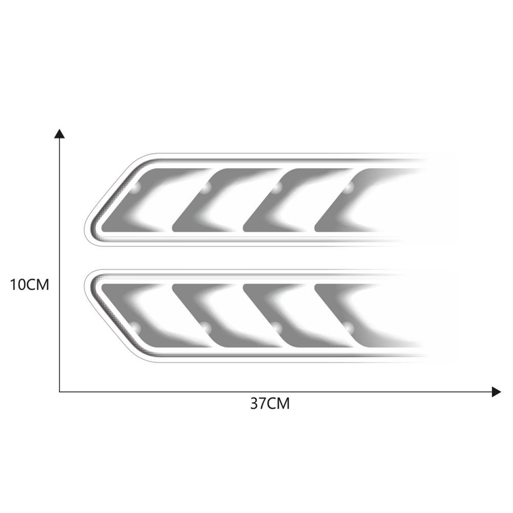 Buy 1 Pair Car Styling Stickers Decorative Air Flow Intake Hood Fender ...