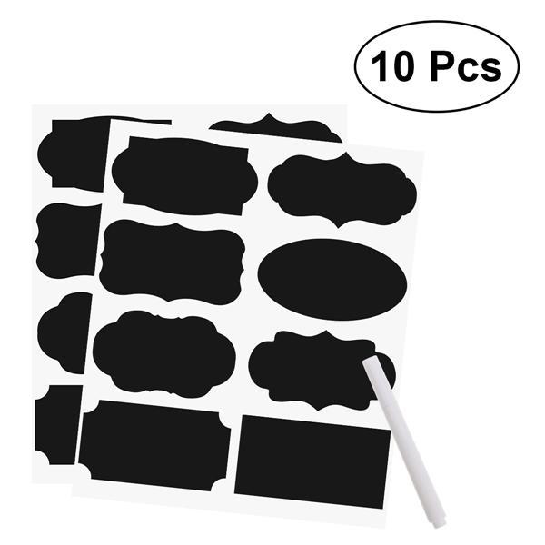 Buy 10PCS Chalkboard Labels Blackboard Label Stickers for Jars ...
