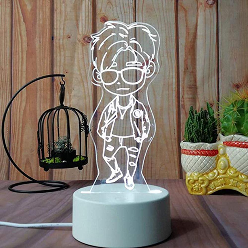 Buy Creative 3D USB LED Night Light Table Desk Bedroom Decor Gift Warm ...