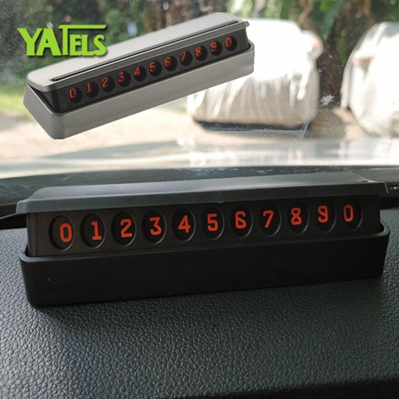 Buy 1pcs Upscale Car Temporary Parking Card Drawer Style Florescent ...