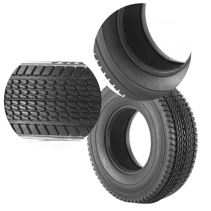 Buy LCPOO 4Pcs Rubber Tyres Wheel Tires With Sponge For 1:14 Tamiya ...
