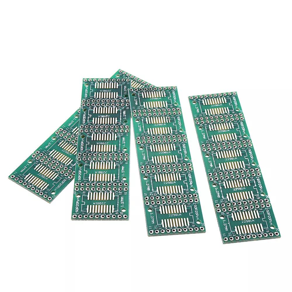 Buy 25pcs PCB Board Kit SOP20 SMD To DIP Adapter Plate 1.27mm DIP Pin ...