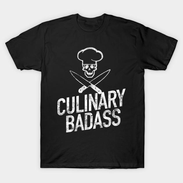 Buy Men Black Print T-shirt Super Large TShirt culinary badass funny ...