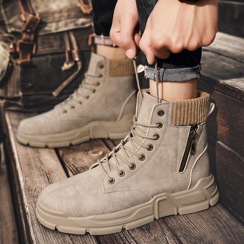 Buy Size 39-44 Autumn and Winter High Top Men's Boots Outdoor Sports ...