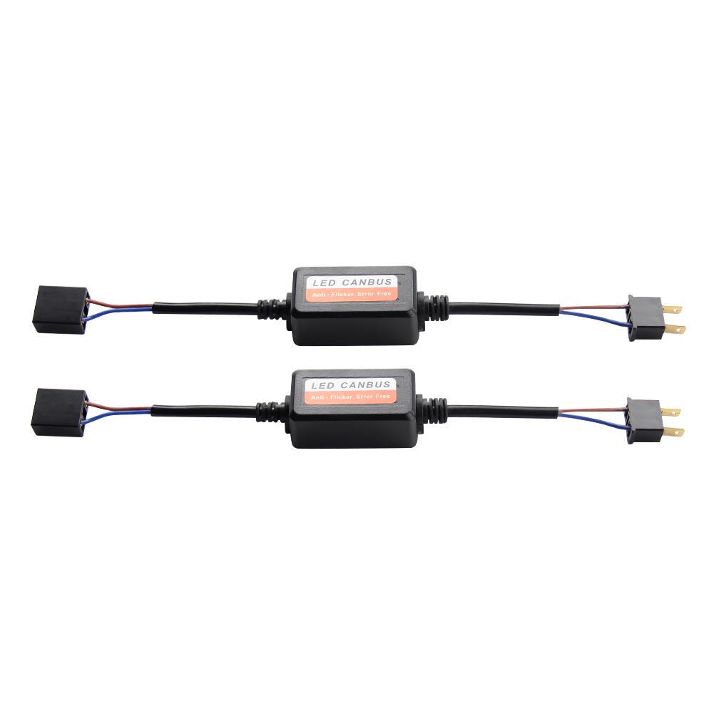Buy 1 Pair H7 LED Headlight Canbus Decoders Error Free Anti Flicker ...