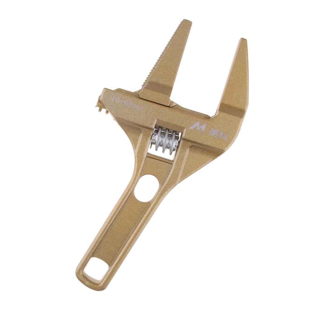 Buy Large Adjustable Spanner Wrench Bathroom Wrench 770mm Golden at ...