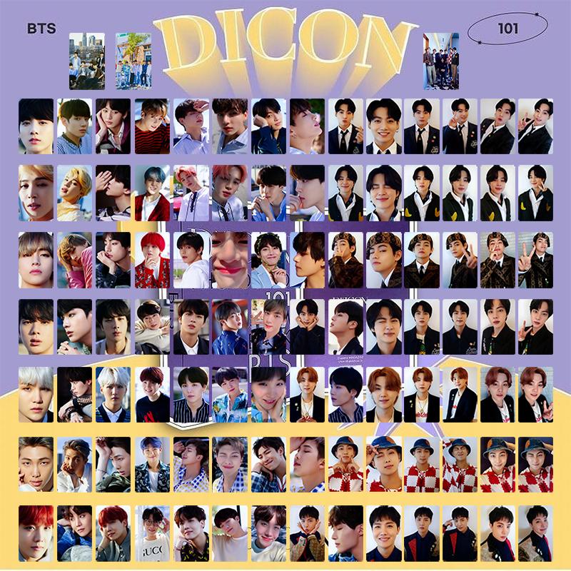 Buy 7pcs/set K-POP BTS Dicon Photocard 101 Small Card Bangtanboy Magazine LOMO Card Official ...