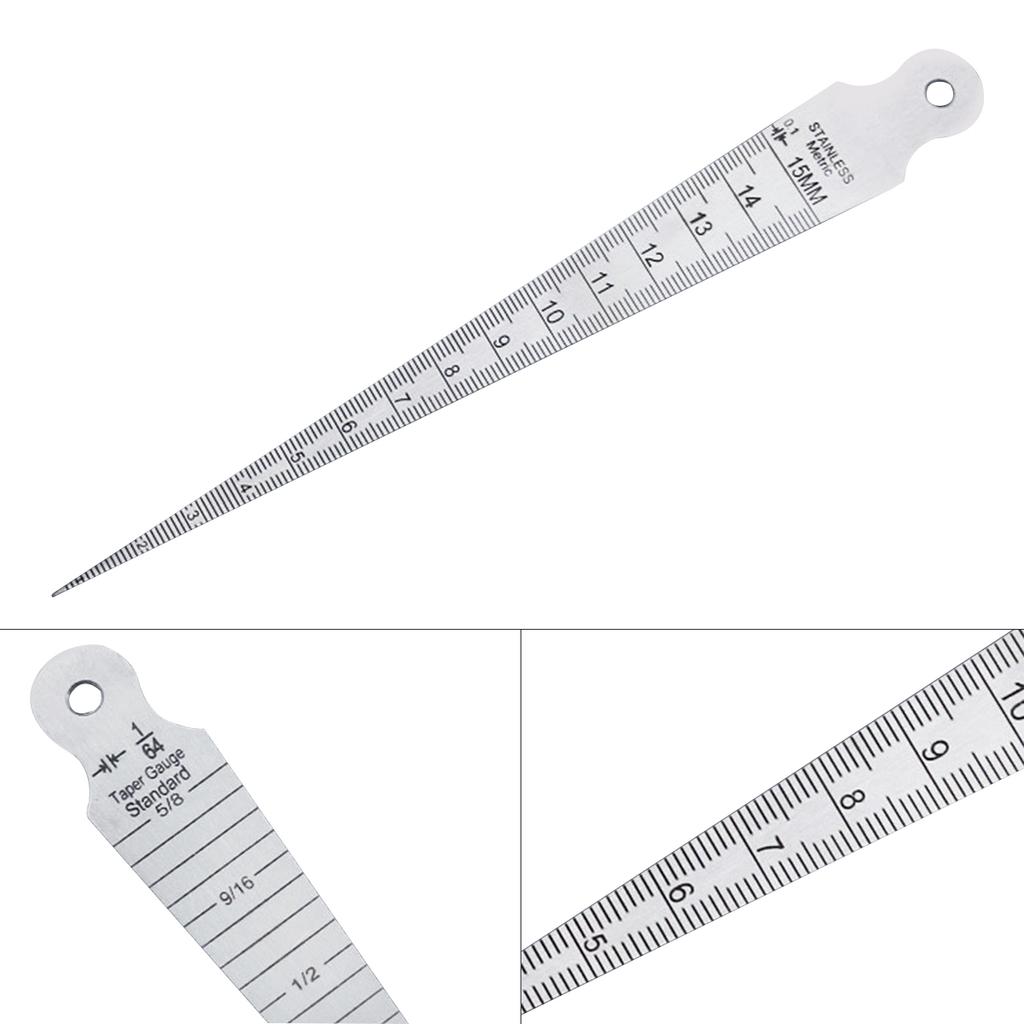 Buy Stainless Steel Wedge Feeler Aperture Gauge with Imperial / Metric ...