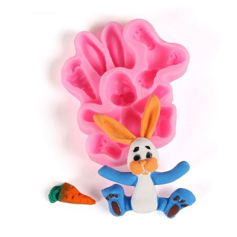 Buy 1PC Easter Silicone Cake Diy Color Silicone Qifeng Animal Shape ...