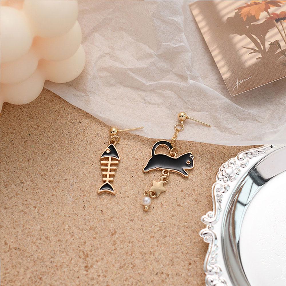 Buy Jewelry Fringe Asymmetrical Cat Dangle Earrings Drop Earrings ...