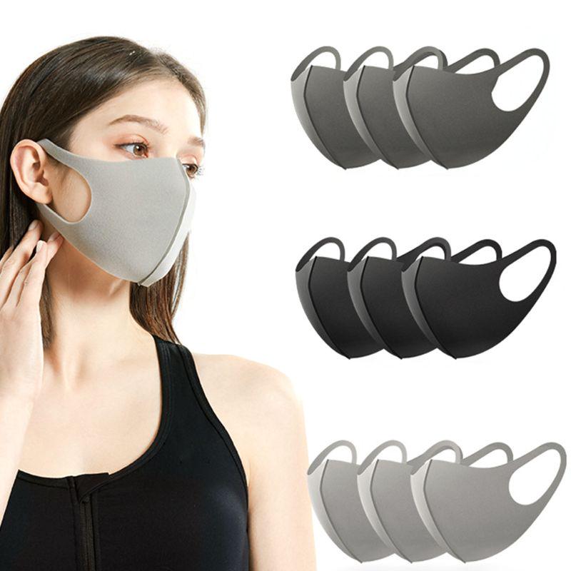 1pc Fashion Unisex Mouth Mask Dustproof Washable Face Cover Mouth ...