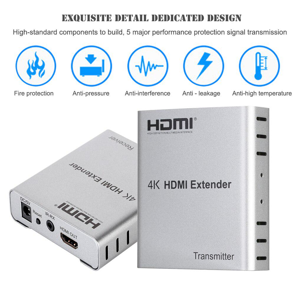 Buy HDMI Extender TX/RX HDMI 1.4 Launcher+Receiver 4Kx2K 1080P Support ...