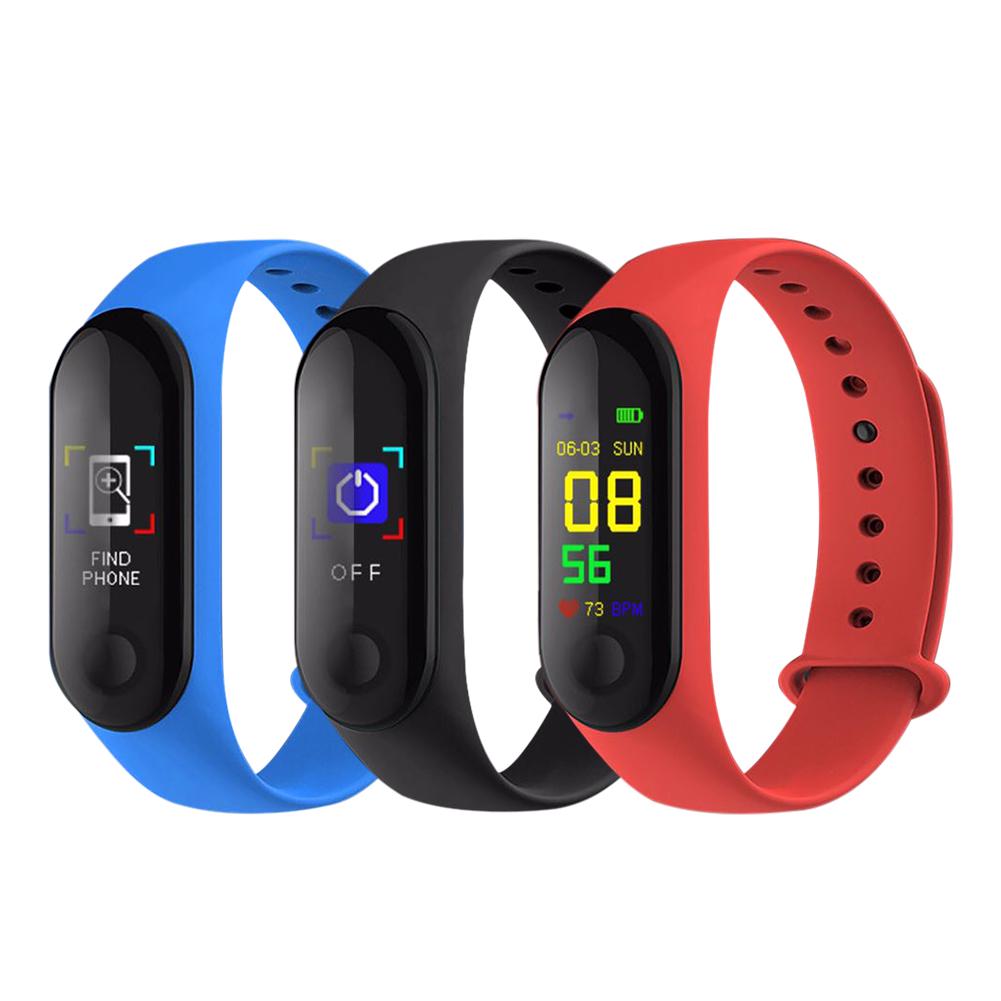 Buy M3 Color Screen Smart Bracelet Fitness Tracker Step Counter Heart ...
