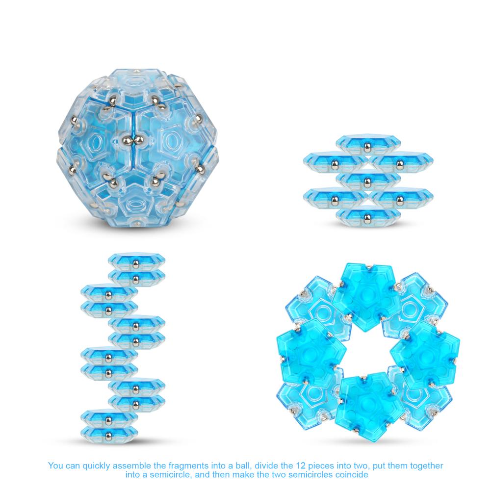 Buy Magnetic Fidget Sphere Magnets Pentagons Soccer Puzzle Fidget Balls ...