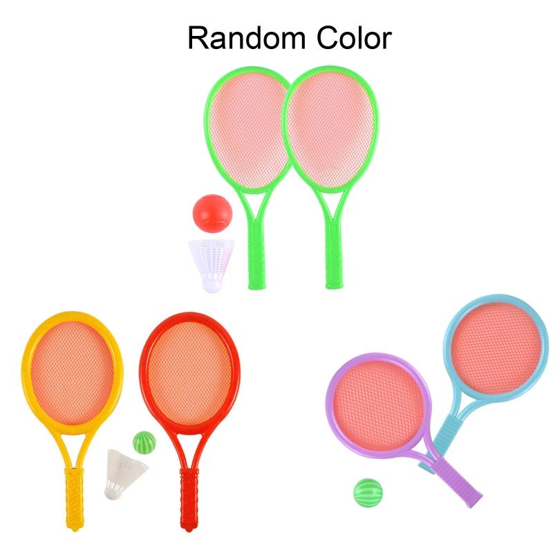 Buy Classic Children Tennis Racket Set Kids Badminton Balls Elastic Fun ...