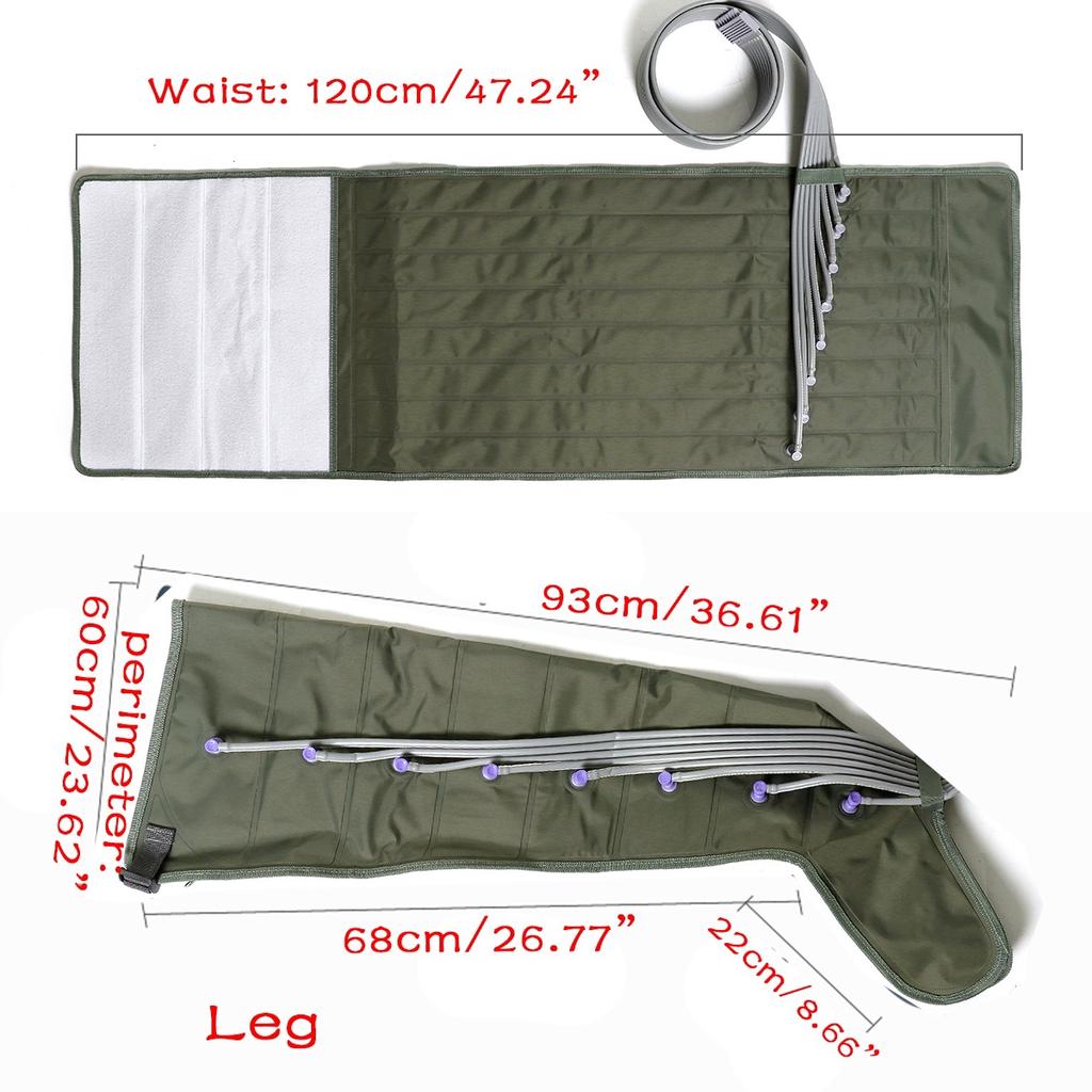 Buy 8 Air Chambers Leg Arm Waist Cuff Relax Circulation Pressure ...