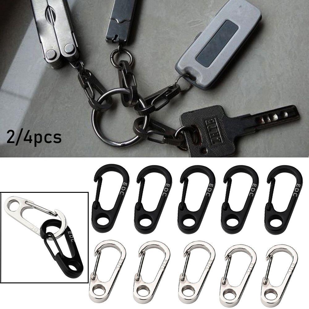 EDC Gear Safety Travel Tools Outdoor Hook Camping Keyring Spring Clips ...