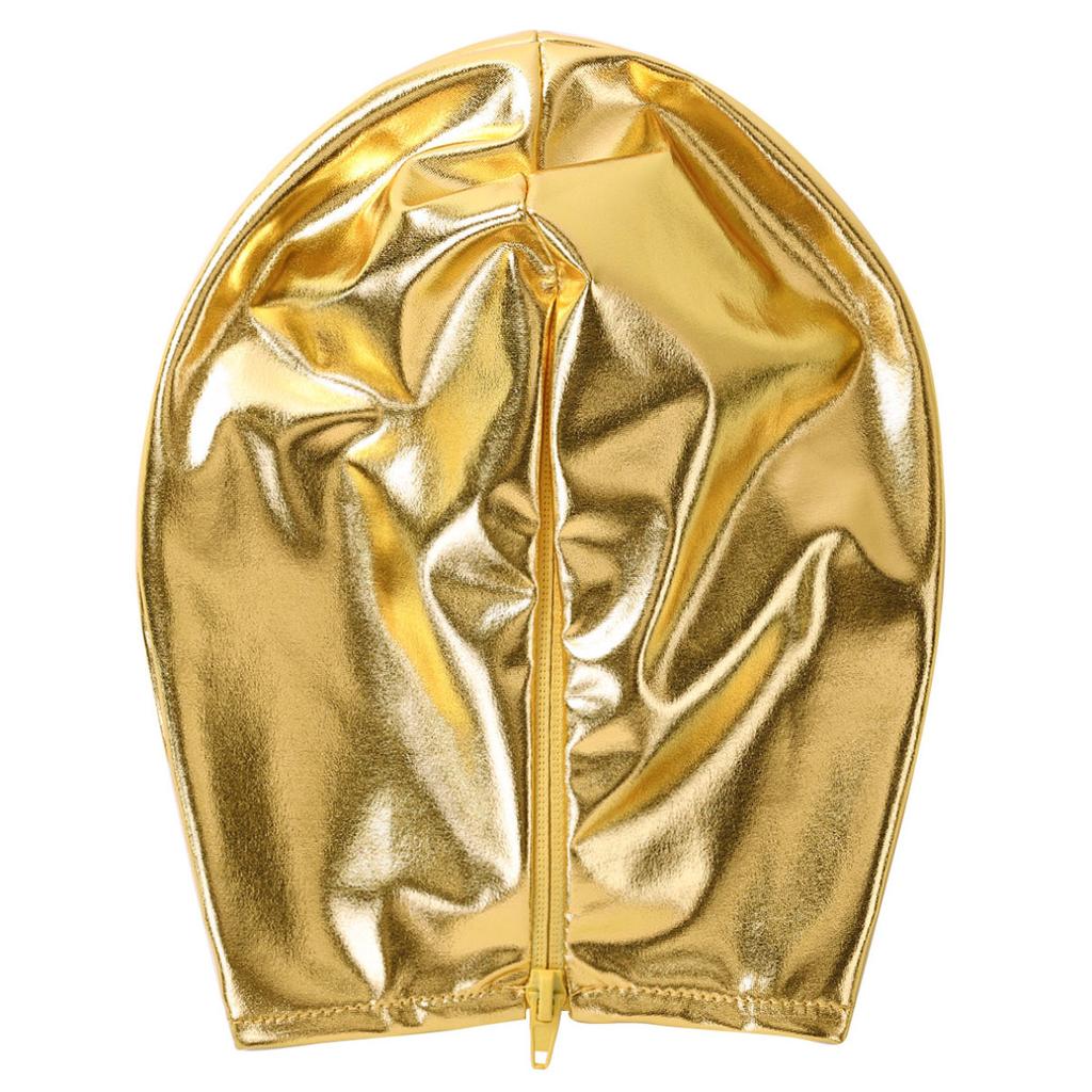 Buy Adult Cosplay Costume Shiny Metallic Full Face Mask Hood at ...