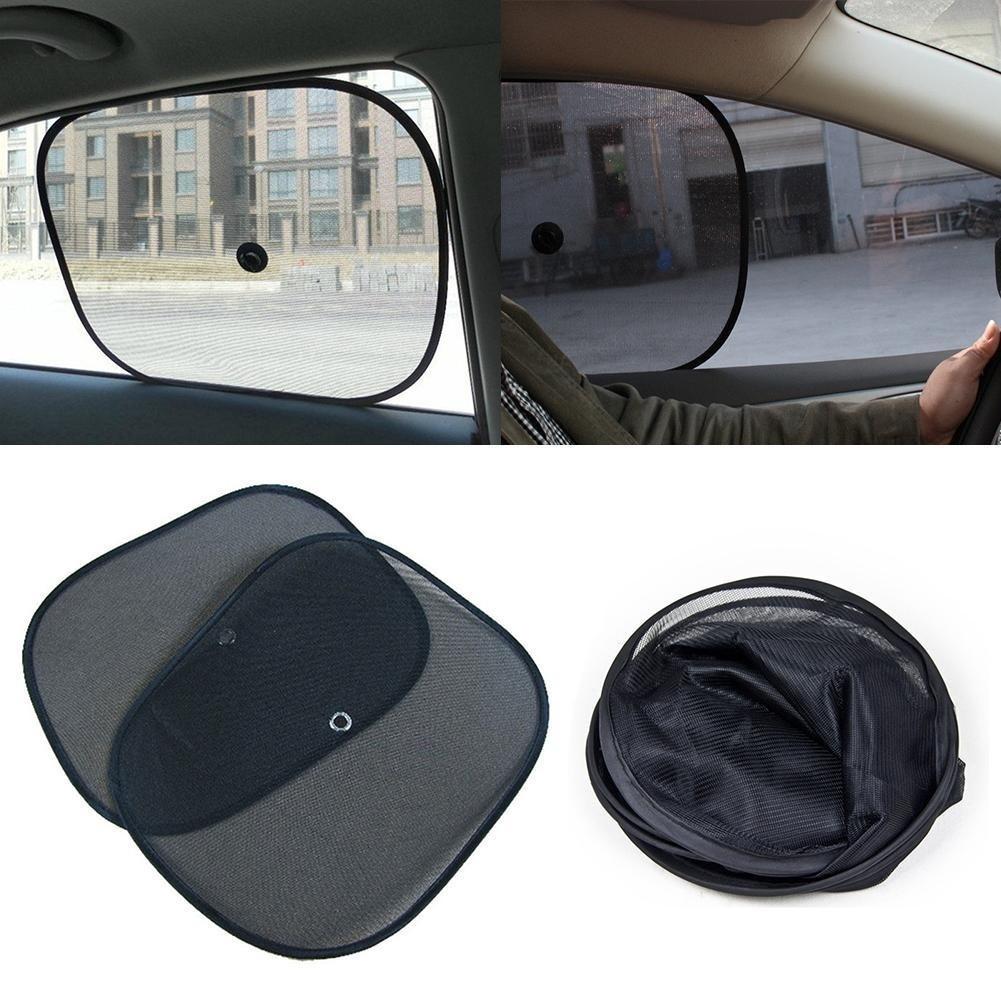 Buy 2x Car Rear Side Window UV Protector Sun Visor Shade Mesh Cover ...