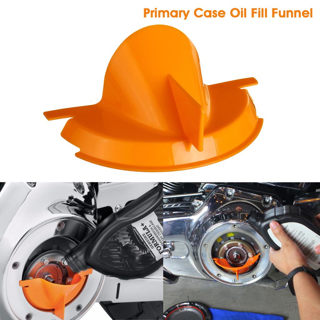 3PCS Primary Case Oil Fill Crankcase Drip-Free Funnel For Harley Filter ...