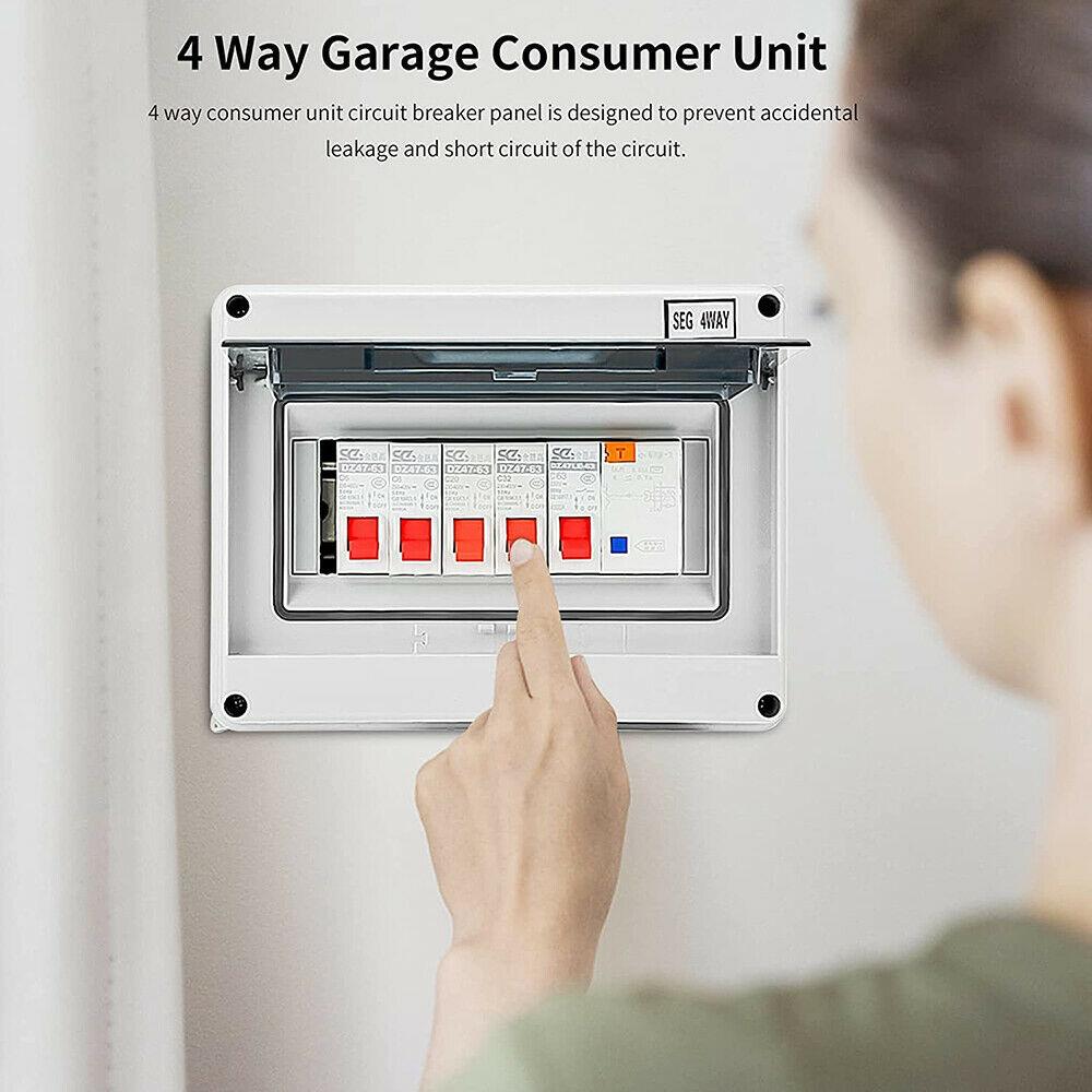 Garage Shed Fuse Box Consumer Unit RCD Shed Van Caravan Consumer Unit ...