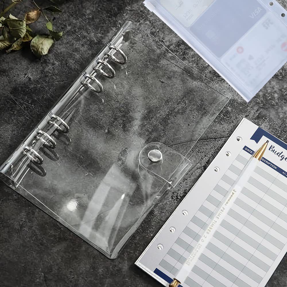 Buy Sticker Envelope Budget Sheets A6 PVC Notebook Binder Cover Planner ...