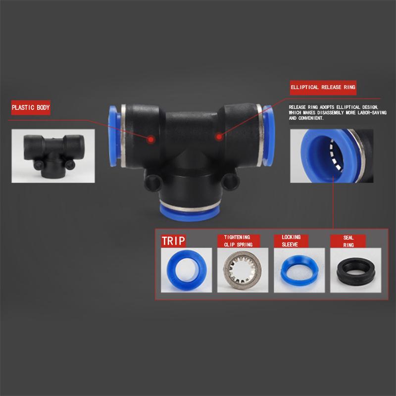 Buy Pneumatic Tube Fitting Plastic Push To Connect Fittings Tube ...