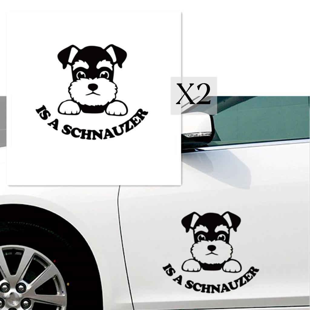 Satın alın Cute Schnauzer Bumper Stickers 35 X40cm Car Decoration ...