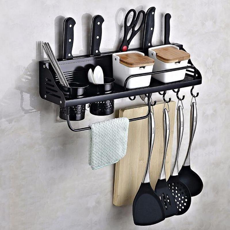 Buy A Version 50cm 2 Cup 8 Hooks Kitchen Multi-function Wall-mounted ...