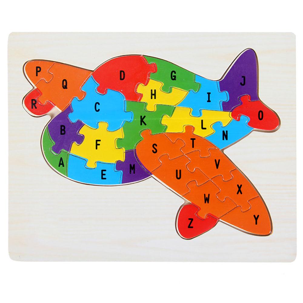 Buy Alphabet Animal Jigsaw Puzzle Cartoon Children's English Cognitive ...