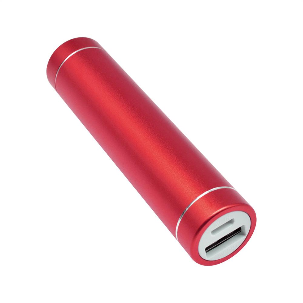 Buy Red Cylinder Power Bank Battery Shell 1x18650 With USB Charging ...