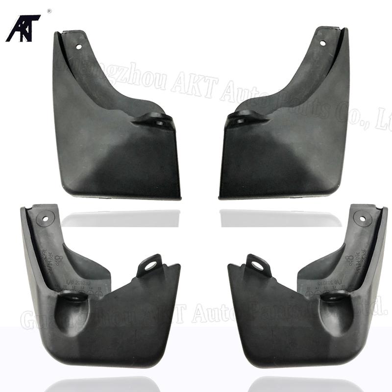 Black Front &Rear Mud Fender Flaps Splash Guard Mudflaps Mudguard Cover ...