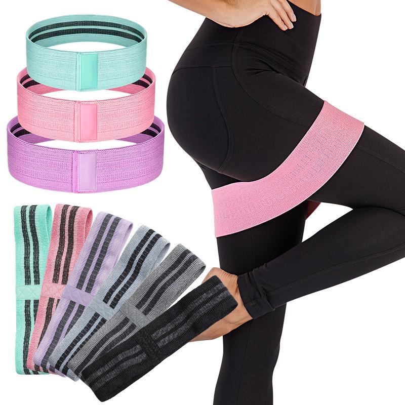 Buy Unisex Hip Fitness Bands Yoga Resistance Bands Leg Exercise Elastic ...