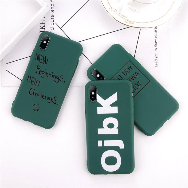 Buy Creative Letter Pattern Case For iPhone X 8 7 6 6s Plus Soft TPU ...