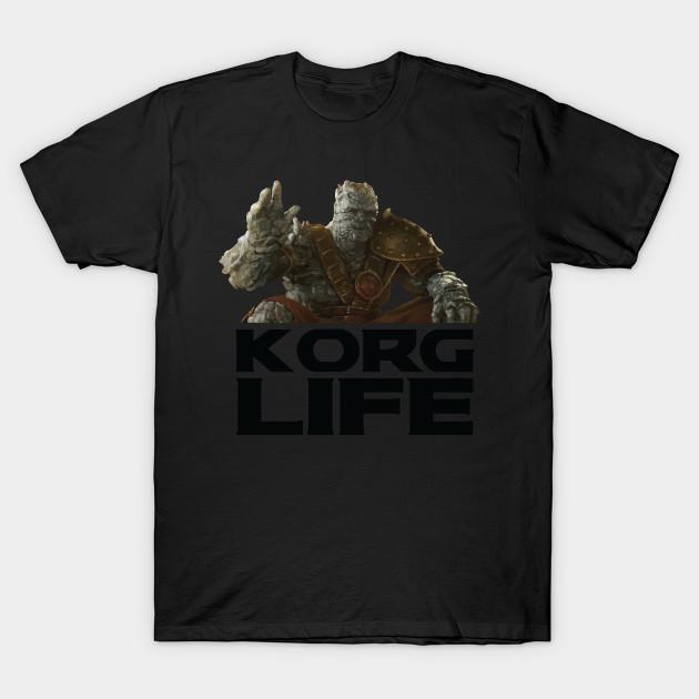 Buy Men Black Print T-shirt Super Large TShirt Thor Ragnarok Korg Life ...