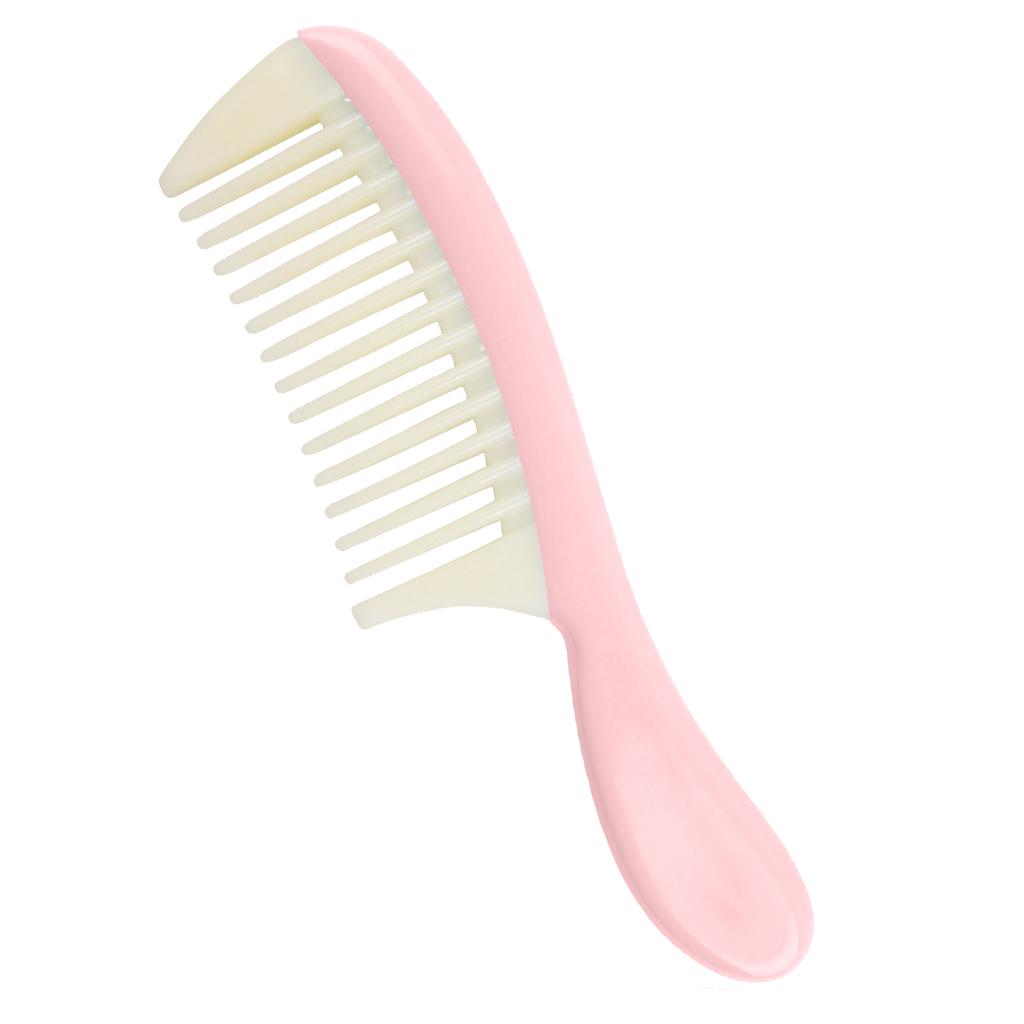 Buy Plastic Detachable Wide Tooth Detangling Hair Comb No Static Pink ...
