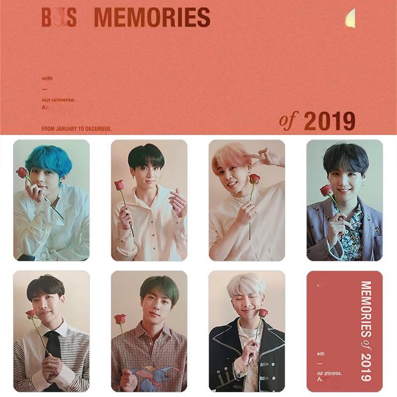 7pcs/set Memories of 2019 Group Photo Card LOMO Cards uygun fiyatlı ...