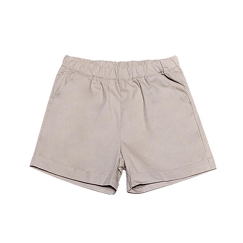 Buy Summer Candy Color Casual Cotton Shorts Solid Women Elastic Pants ...