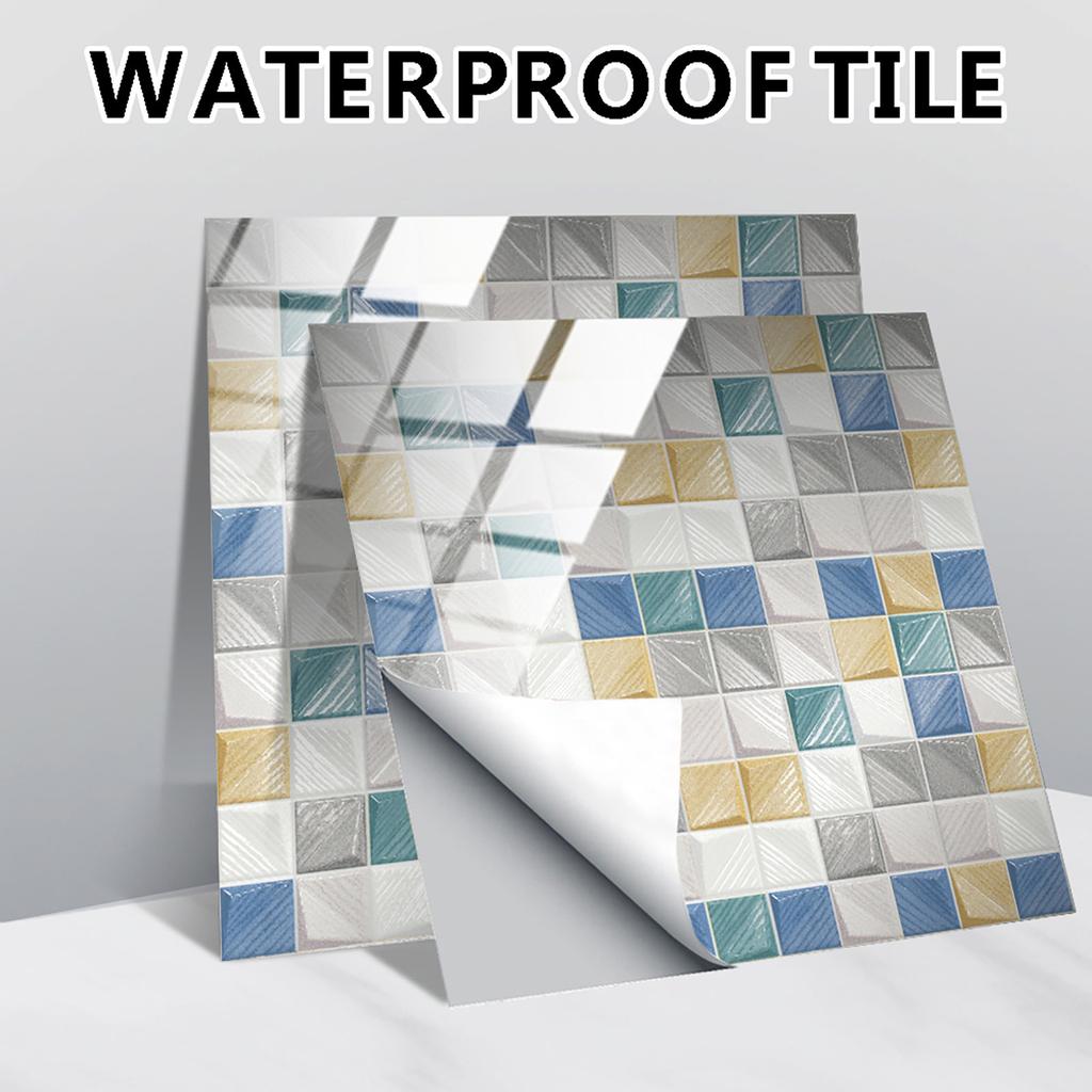 Buy Midiexiang 10pc 3D Crystal Tile Stickers DIY Waterproof Self ...