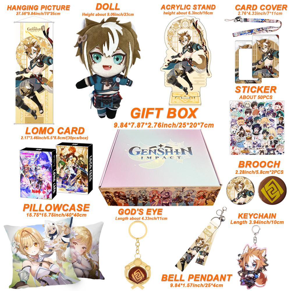 Cheap Genshin Impact Box - Including Doll,Pillowcase,Hanging Pictur ...