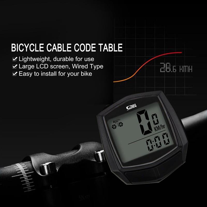 Cycling Odometer LCD Screen To Calculate Speed Mileage Waterproof ...