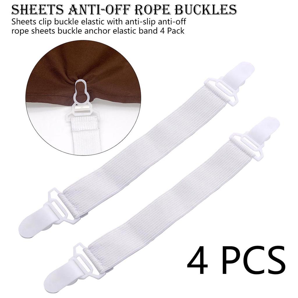 Buy Sheets Clip Buckle Elastic with Anti-slip Anti-off Rope Sheets ...