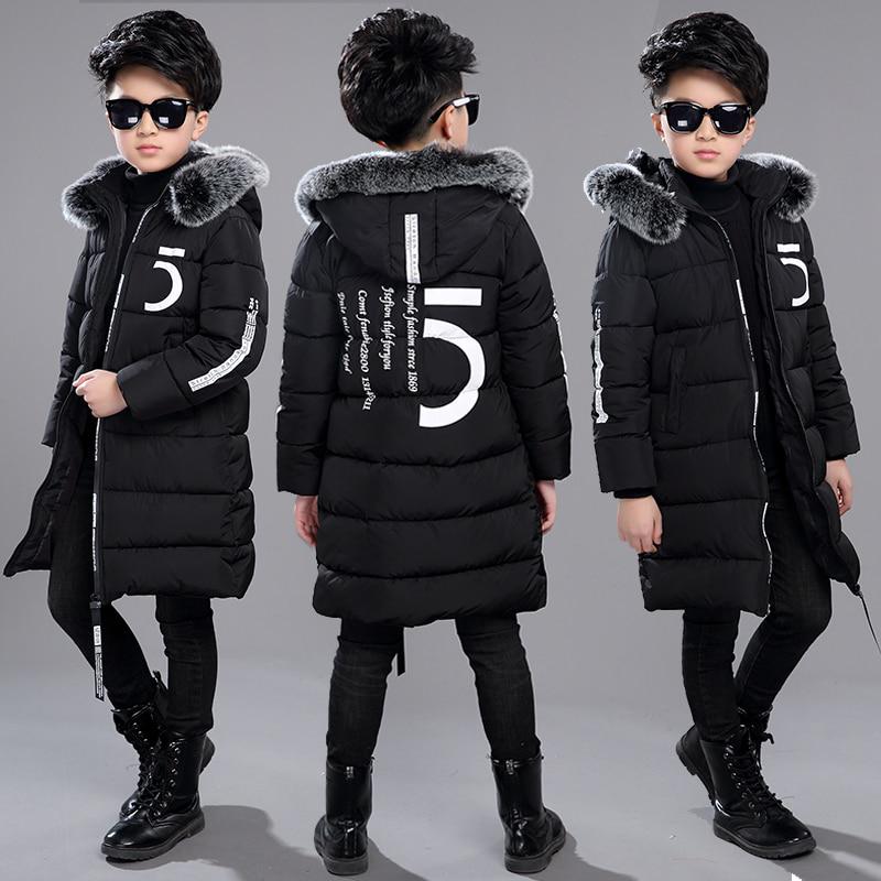 Buy Children's Clothing Winter Jacket 2019 Thick Cotton Thickening 10 ...