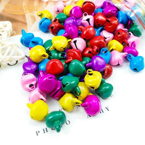 100Pcs/Set Jingle Bells Nordic Style Shatter-proof Small Size Christmas ...